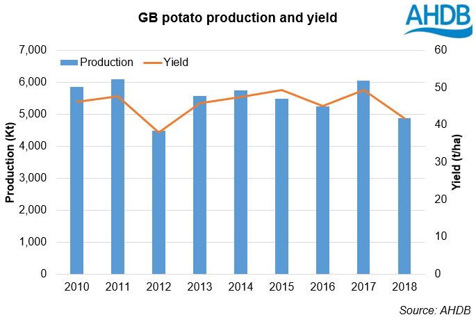 Potato production hits lowest level since 2012 | News from AA Farmer