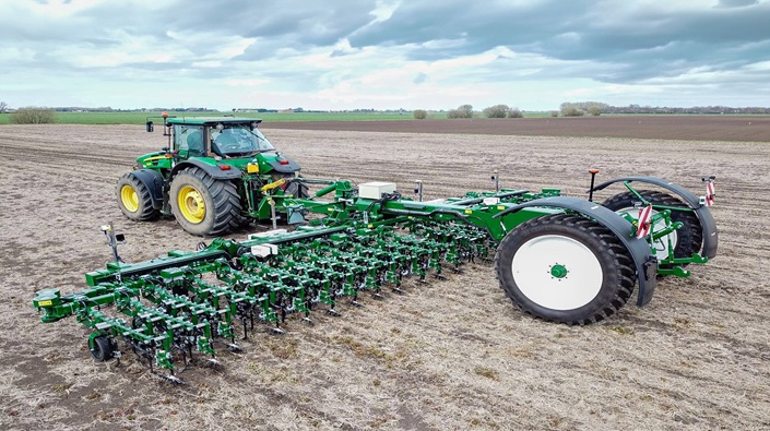 First-to-market vision guided mechanical hoe seen at Agritechnica ...
